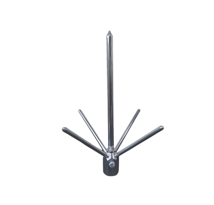 PARARRAYOS FRANKLIN 5 PUNTAS | ALUMINIO | TUBO DE 3/4″ – 1″ – Electric Proyect