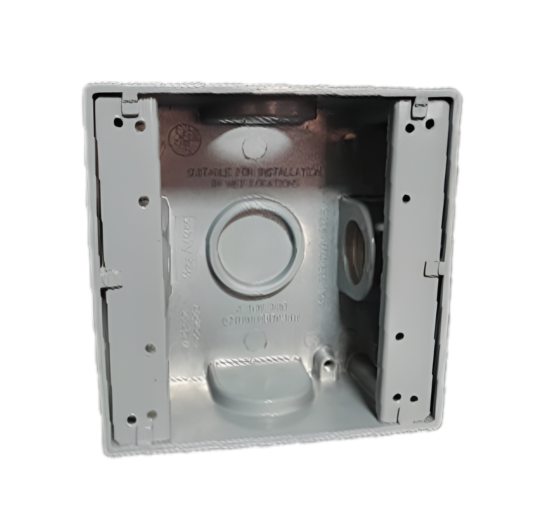 CAJA 2400 | CAJA CUADRADA (4*4) | 4 SALIDAS 3/4" - Electric Proyect